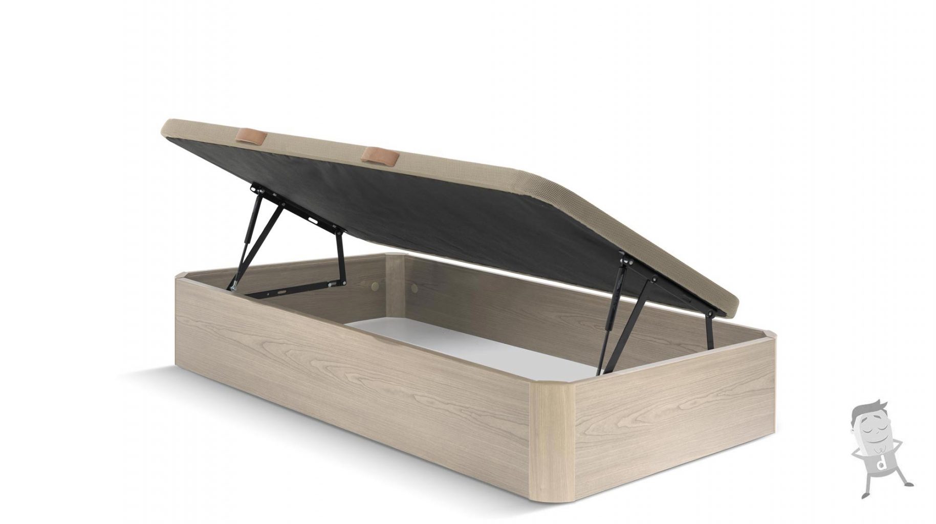 Canapé Abatible Madera Apertura lateral