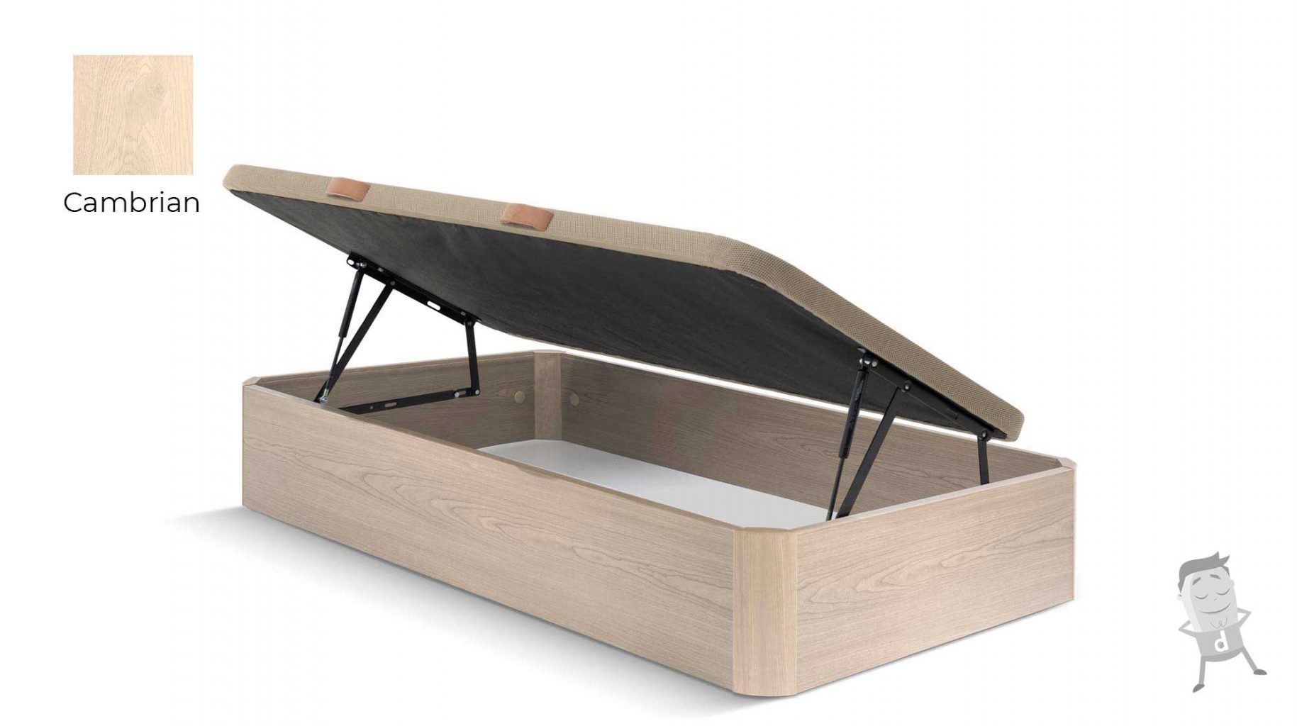 Canapé Abatible Madera Apertura lateral